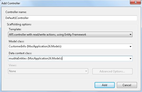 ASP.Net Web API Application Using Knockout.js